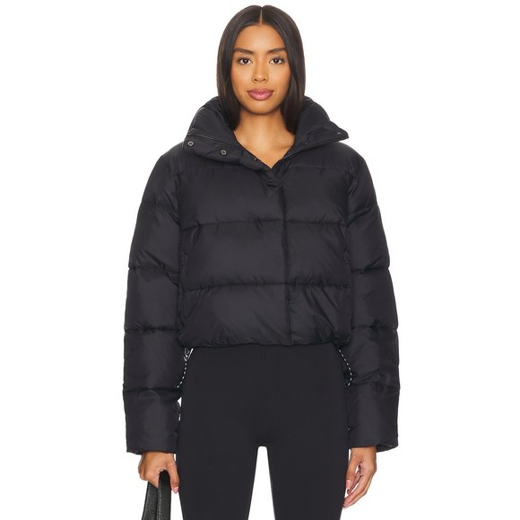ALO Yoga | Jackets & Coats | New Alo Gold Rush Puffer In Black Jacket ...